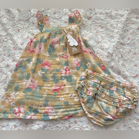 Angel Dear | Dresses | 824months Angel Dear Floral Dress With Ruffle ...